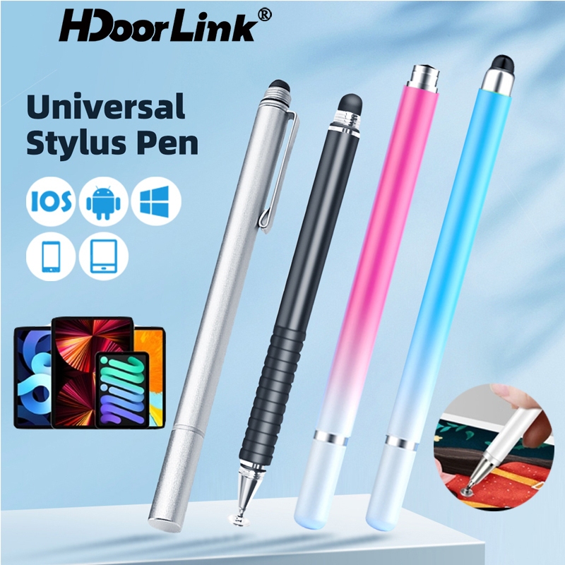 HdoorLink 2in1 Stylus Pen Double-headed Disc Silicone Tip Universal Capacitive Pencil Touch ...