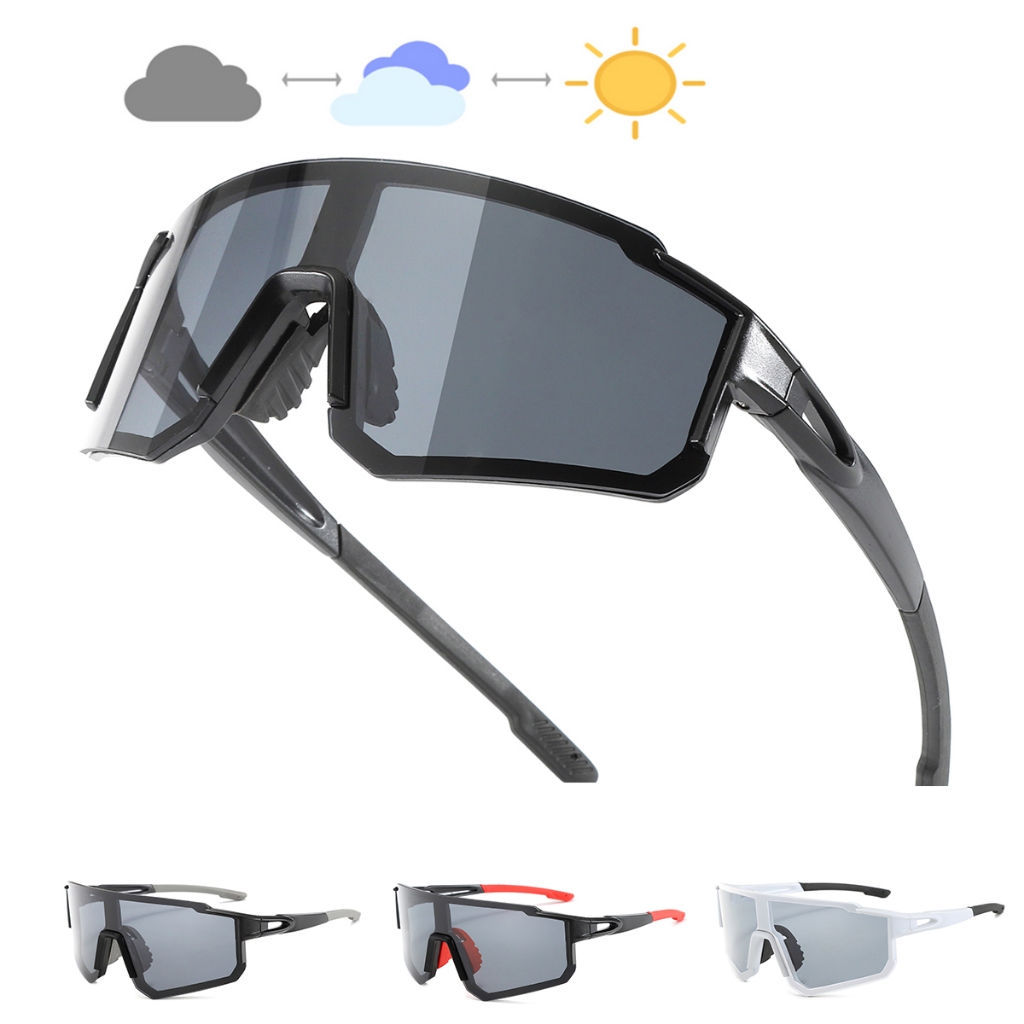 New Photochromic and Polarized Cycling Sun Glasses Road Bike Shades ...
