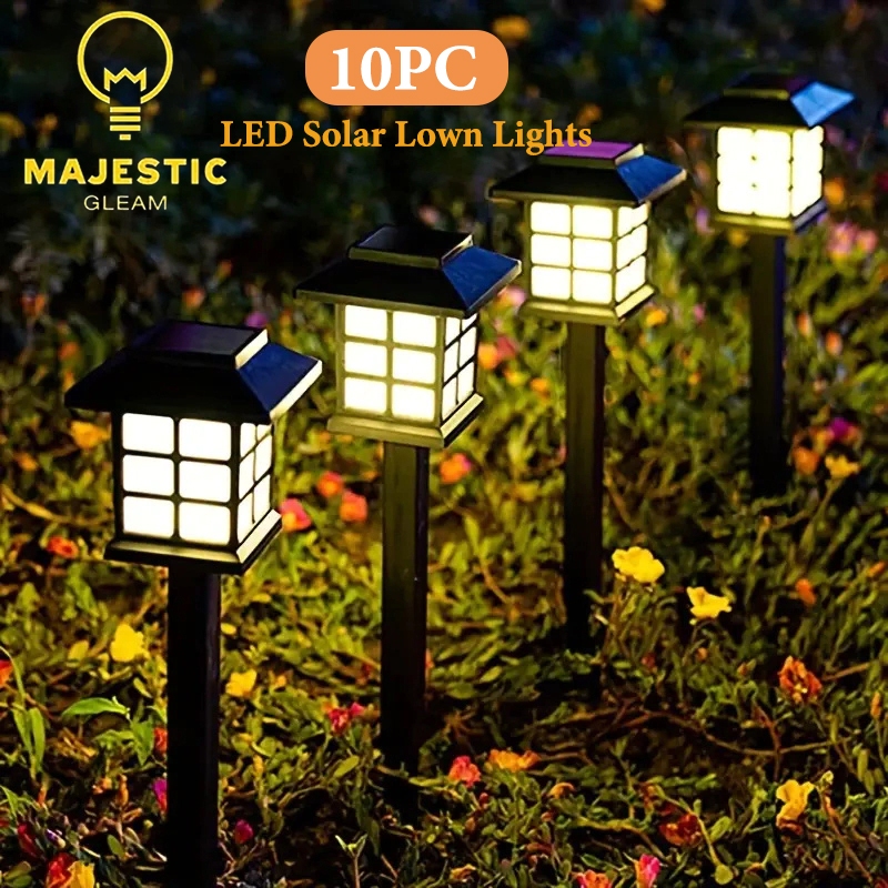 10PC LED Solar Lights IP65 Outdoor Waterproof Walkway Lights for Garden ... 10PC LED Solar Lights IP65 Outdoor Waterproof Walkway Lights for Garden ...