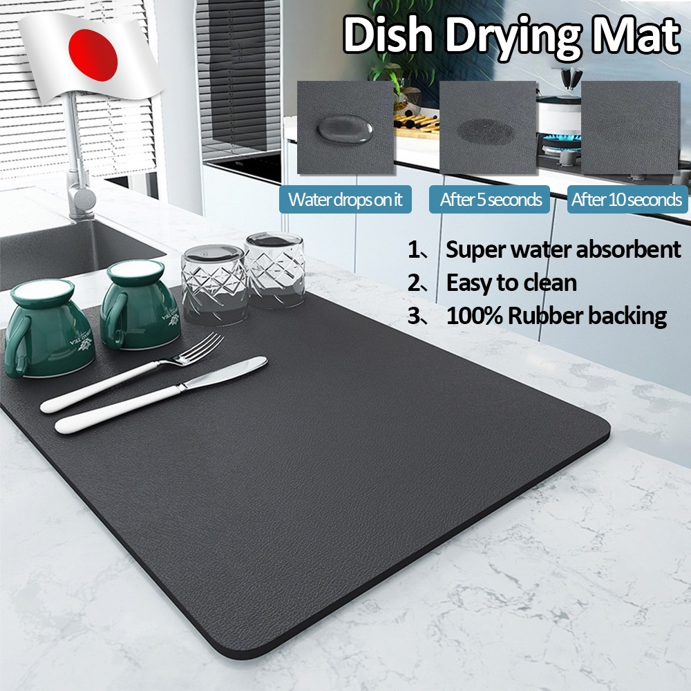 Sink Absorbent Mat Table Mat Kitchen Diatomite Mat Coaster Non Slip ...