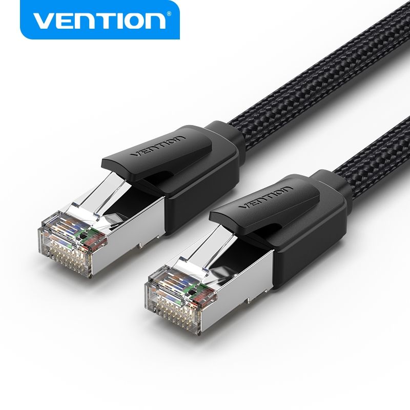 Vention Cat8 Ethernet Cable Fast Speed 40Gbps SFTP Cotton Braided RJ45 ...