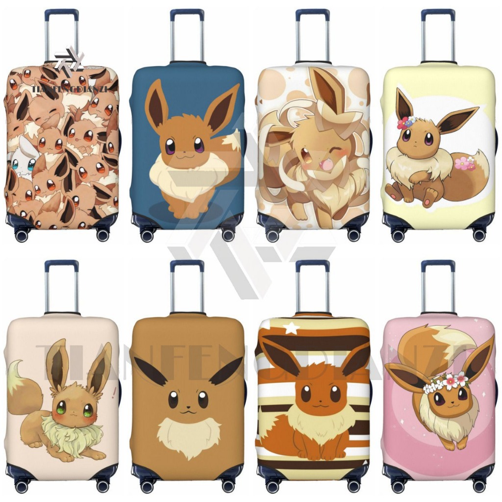 Pokemon Eevee Luggage Cover Washable Suitcase Protector Anti-scratch ...