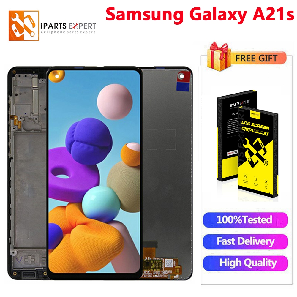 IPARTSEXPERT Original LCD For Samsung Galaxy A21S LCD Touch Display A217F A217 LCD Touch Screen ...