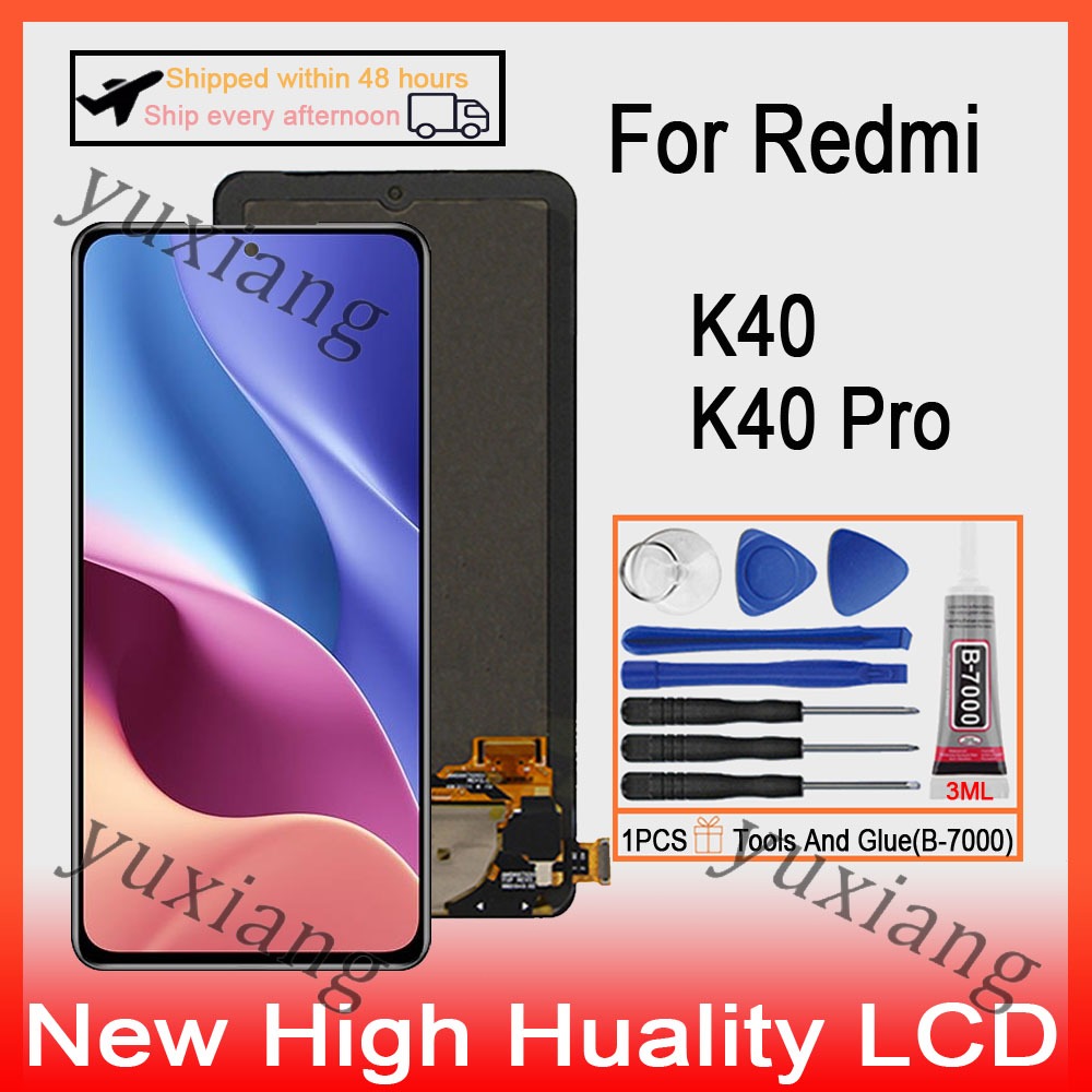 Original AMOLED Redmi K40 Redmi K40 Pro LCD Touch Screen Replacement ...
