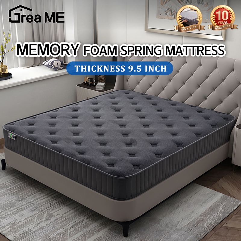 Dreame 8.6/10.5 Inch Thick Memory Foam Mute Zero Pressure Spring Mattress Five -Star Hotel Spine ...