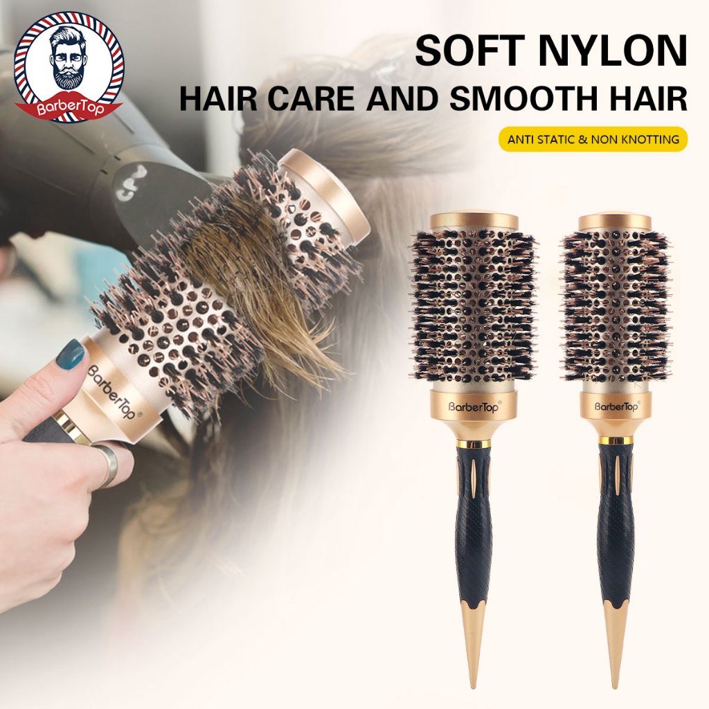 Spot #Hairdressing and Barbering Salon Boar Bristle Rolling Comb ...