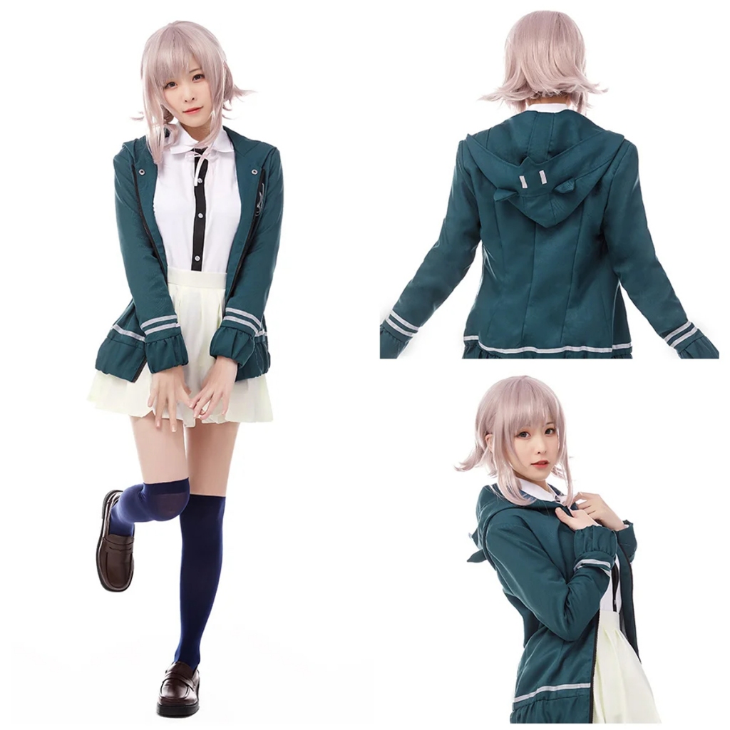 High School Students Uniform Anime Danganronpa Nanami ChiaKi Cosplay ...