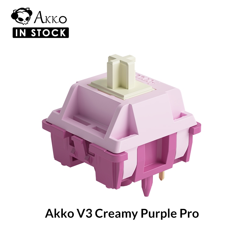 Akko 2 Pack-90 Pcs V3 Creamy Purple Pro Switch With 5-Pins For Mx ...
