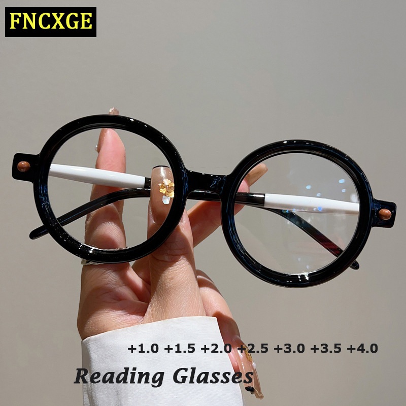 FNCXGE Reading Glasses Women Korean Style Retro Anti Radiation Round Eye Glasses Men Branded ...