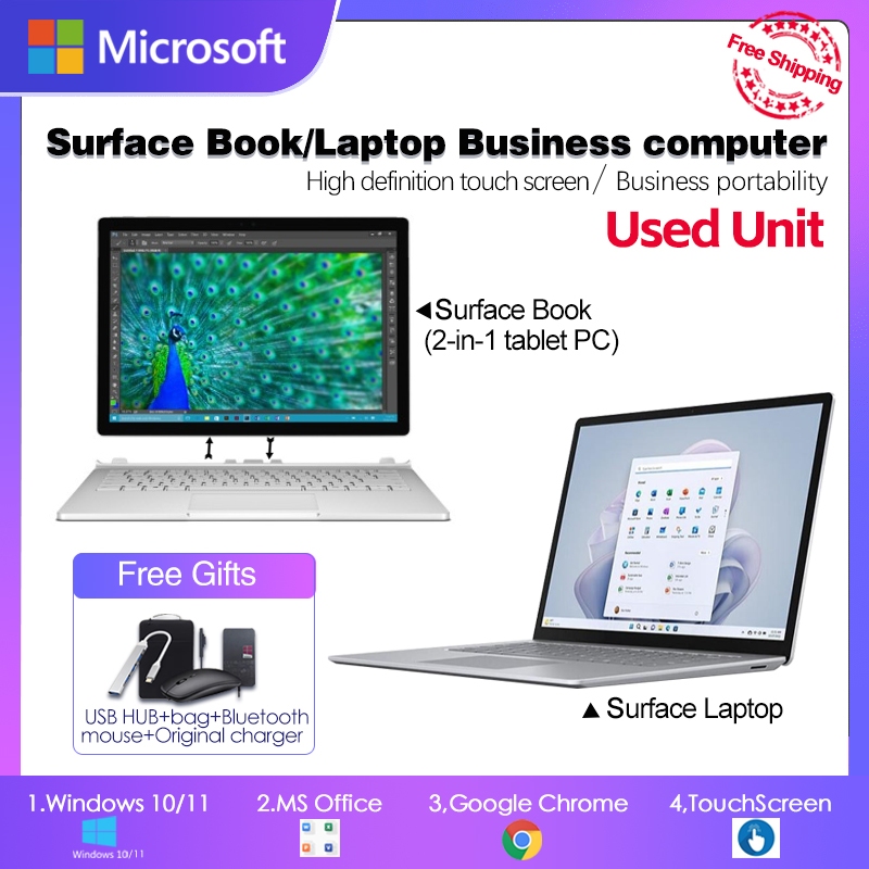 Microsoft Surface Book 1/2 Surface Laptop1/2/3 Laptop go intel Core i5 ...