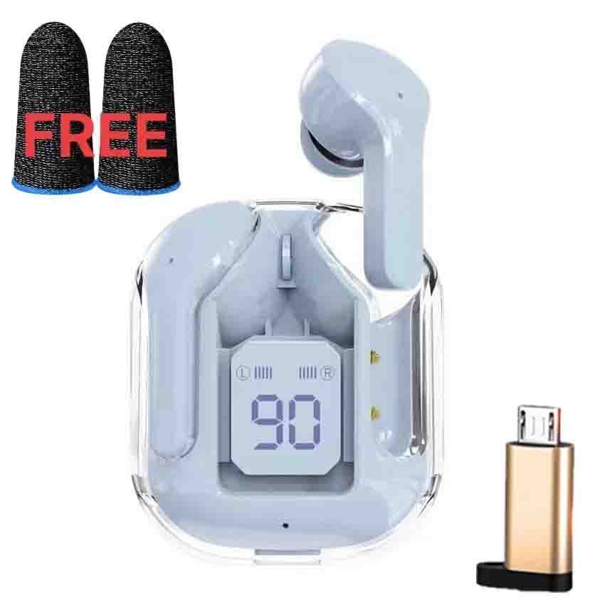 Promotion】【 Free Glove+Adapter】12D Sound TWS 5.3 Bluetooth Earphones ...