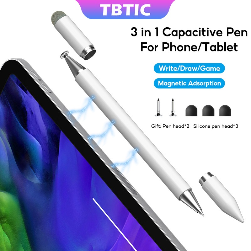 TBTIC Capacitive Stylus Pen For iPad Matepad Phone Android Touch Screen ...