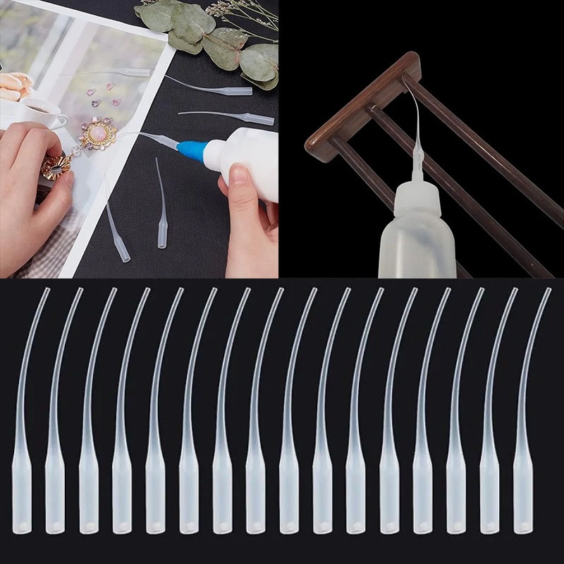 Plastic Glue Bottom Tips disposable Micro Tips Dropping Tube Nozzle for ...