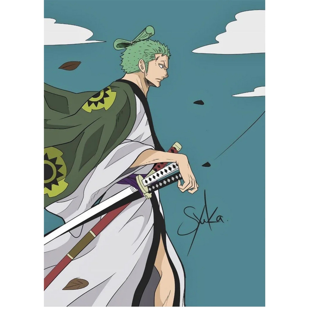 Anime Roronoa Zoro One Piece Sauron Shiro cos uniform and Kingdom ...
