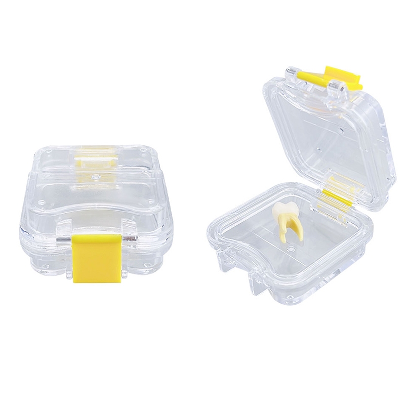 Fake Teeth Container Denture Box With Film Dental Tooth Box Inside ...