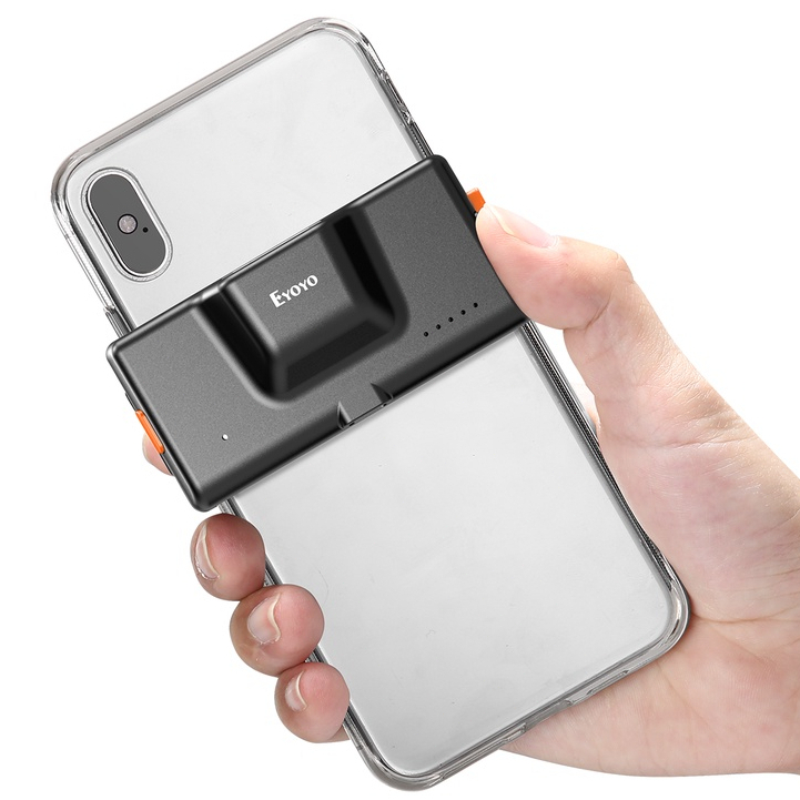 Eyoyo EY-022 Laser Phone Back Clip 1D / 2D Bluetooth Barcode Scanner ...