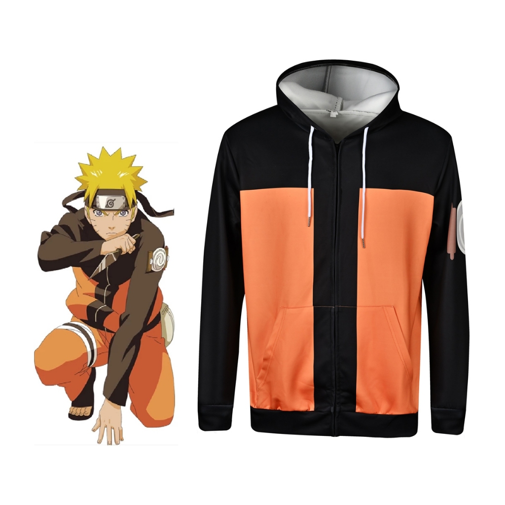 Naruto Cartoon Anime Men Zipper Hoodie 2024 New Fashion Women Jacket ...