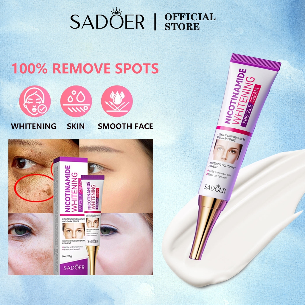 SADOER Nicotinamide Whitening Freckle Melasma Cream Dark Spots ...