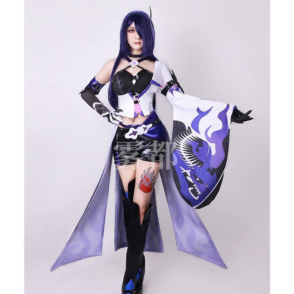 【Ready Stock】Honkai: Star Rail Acheron Cosplay Costume WUDU Anime Women ...