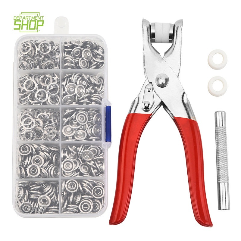 100 Set Snap Button Pliersn tools Set with storage box Metal Snap ...