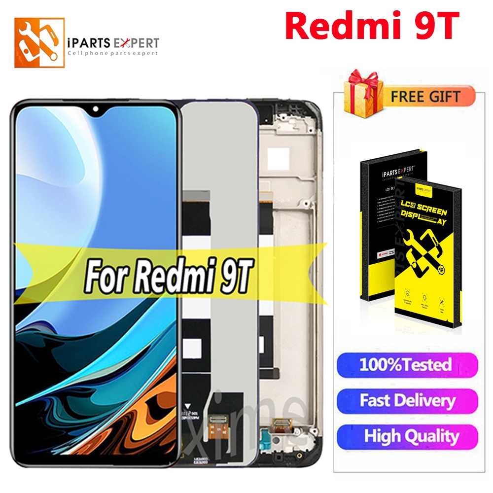 IPARTSEXPERT Original LCD For Xiaomi Redmi 9T Lcd Screen With Frame ...