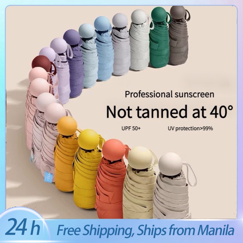 Universal ultralight mini umbrella anti-ultraviolet capsule umbrella ...