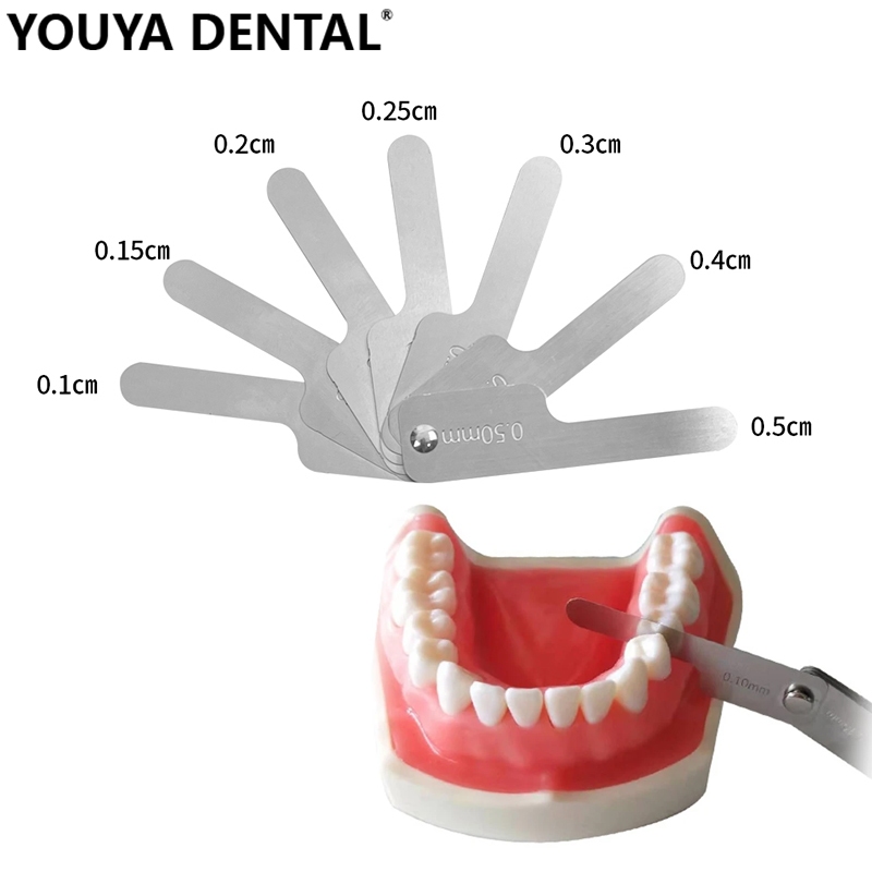 7 size Dental Interproximal Reduction Gauge Ruler Tooth Gap Measure ...