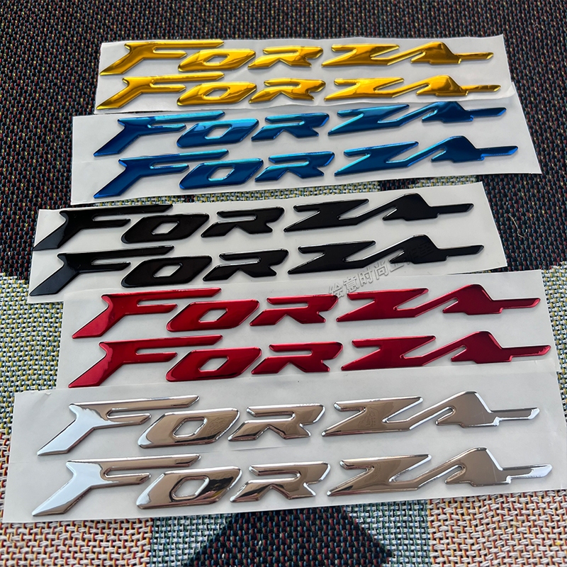 FORZA Motorcycle 3D Sticker Emblem Logo Sticker 19.5cm long and 2cm ...