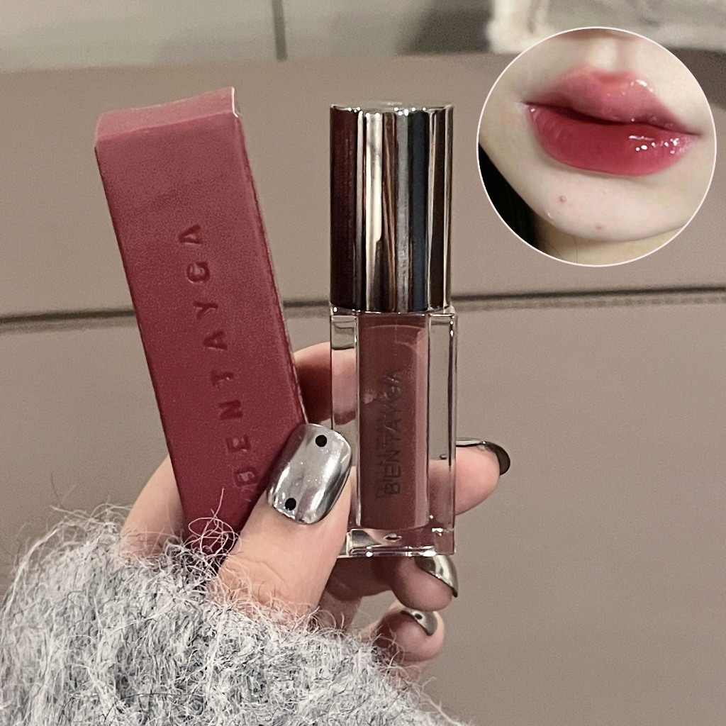 BENTAYGA Square Tube Mirror Surface Lip Gloss Lasting Moisturizing Not ...