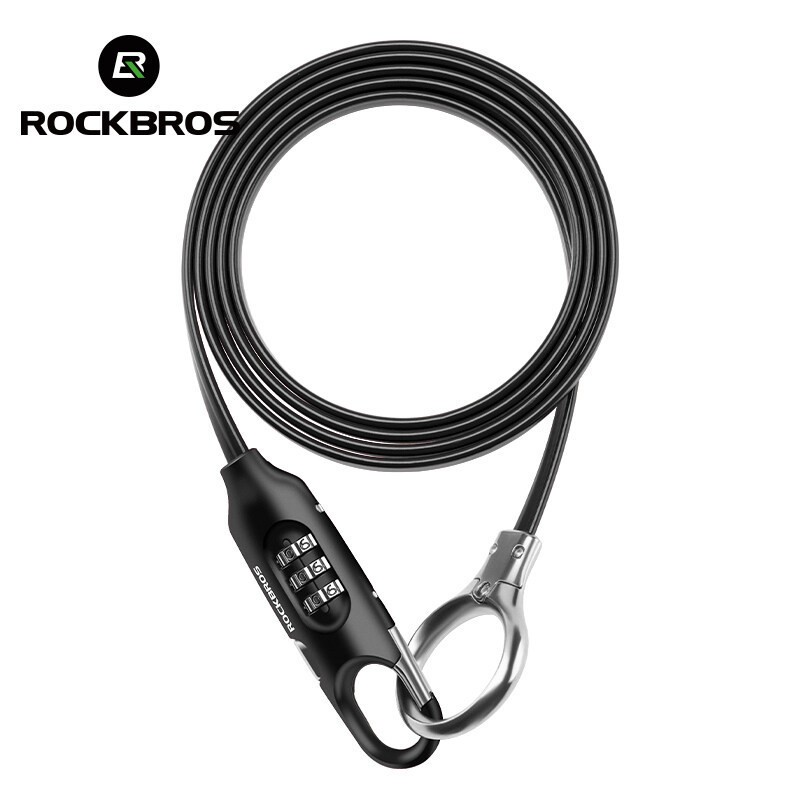 ROCKBROS Bicycle Cable Lock Anti-theft Portable Password Steel ...