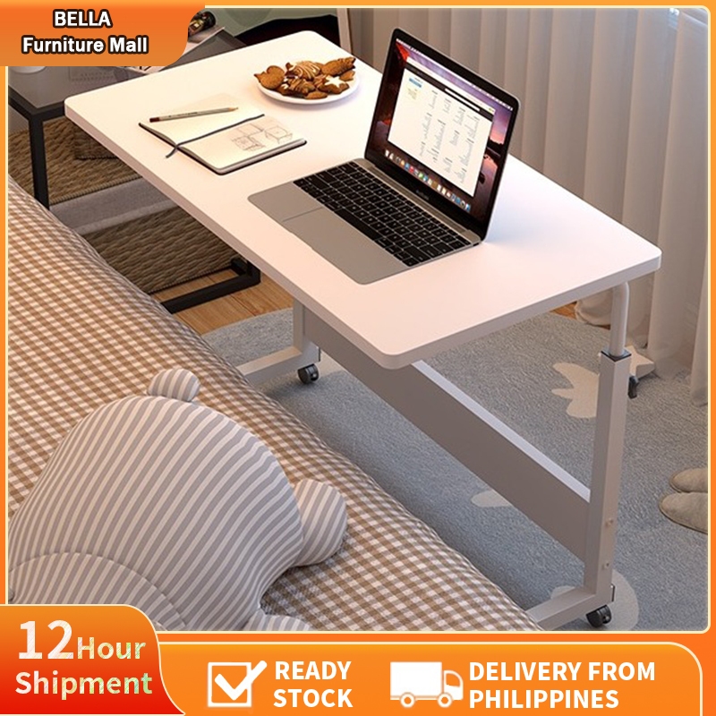 Mobile Side Table Adjustable Laptop Table Foldable Computer Desk ...