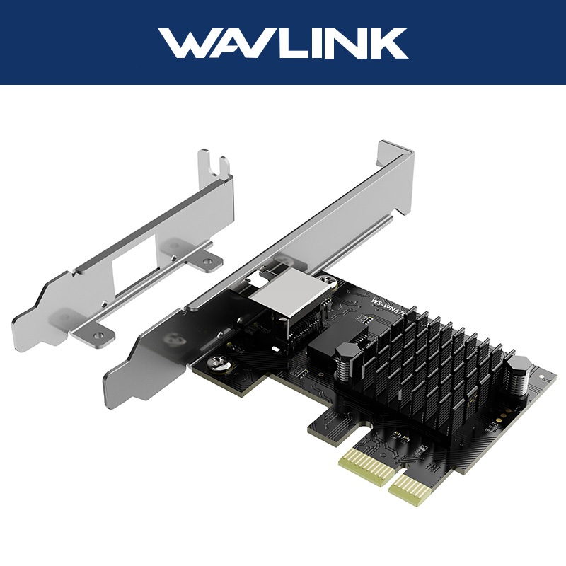 WAVLINK 2.5G Base-T PCIe Network Card 2500/1000/100Mbps PCI Express Ethernet Adapter with ...