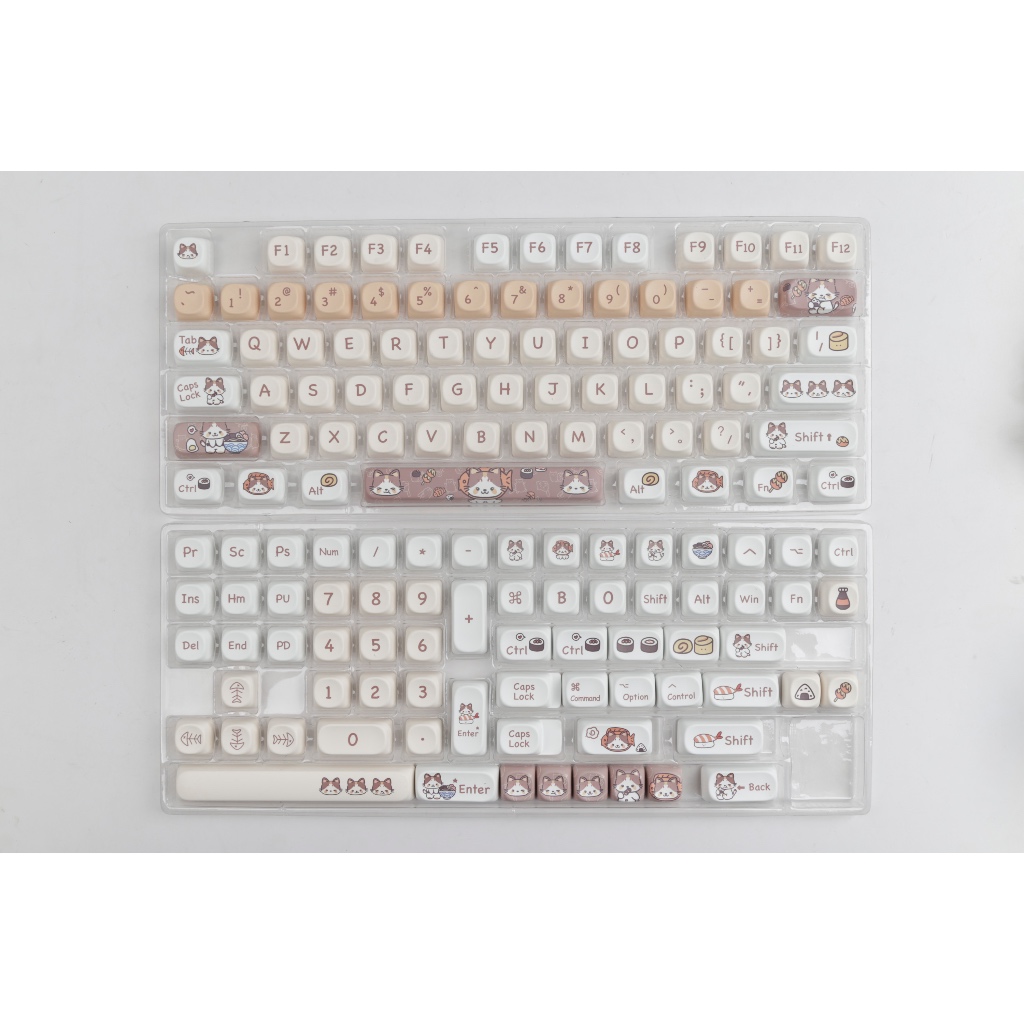 PBT keycaps moa Lolita Bunny Big-eyed Frog Butter Candy Rainbow ...