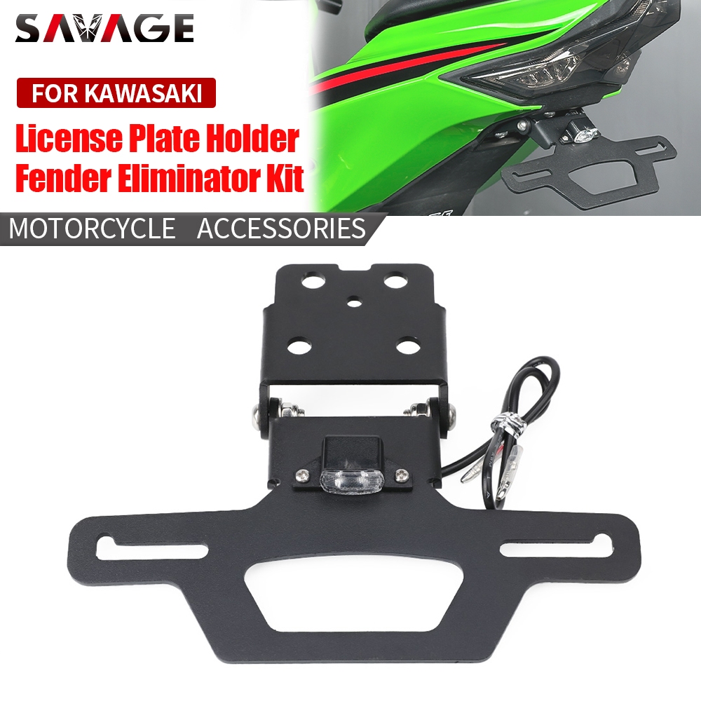 License Plate Holder with License Plate Light For KAWASAKI Ninja ZX-25R ...