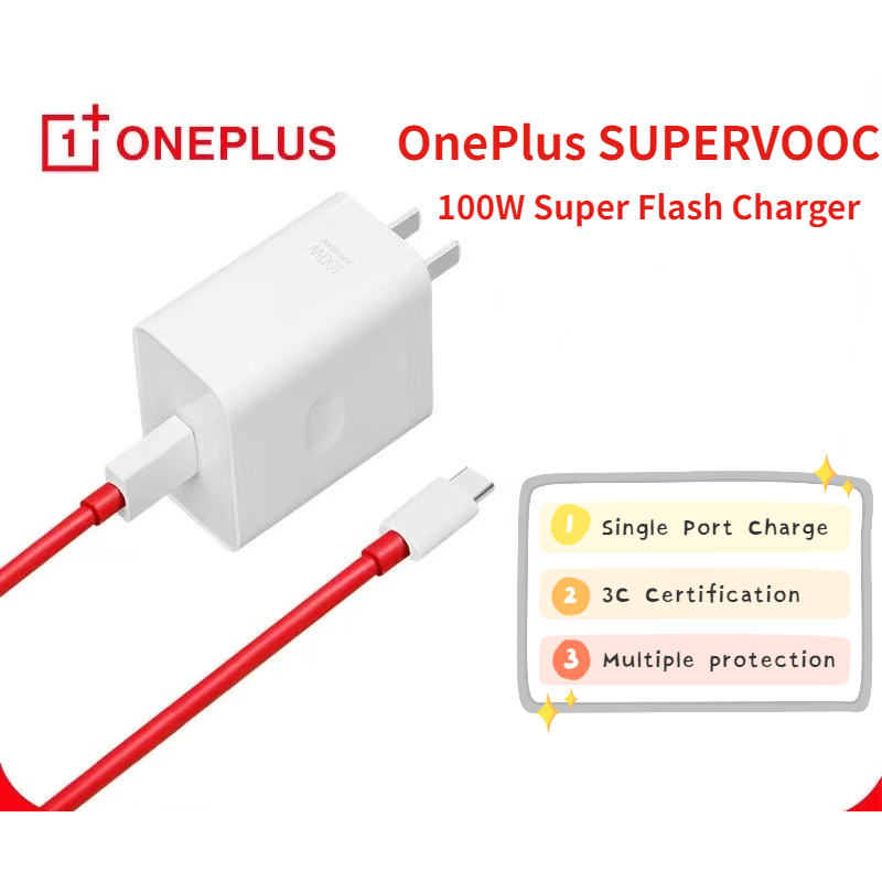 OnePlus SUPERVOOC 100W Single Port Super Flash Charger for One Plus 13 ...