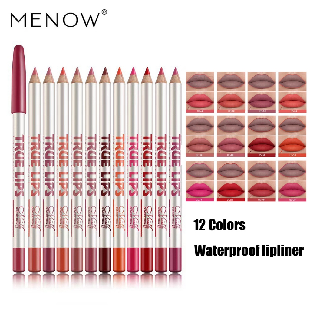Menow 6Pcs/set Cosmetic Professional Wood Lipliner Waterproof Lady ...