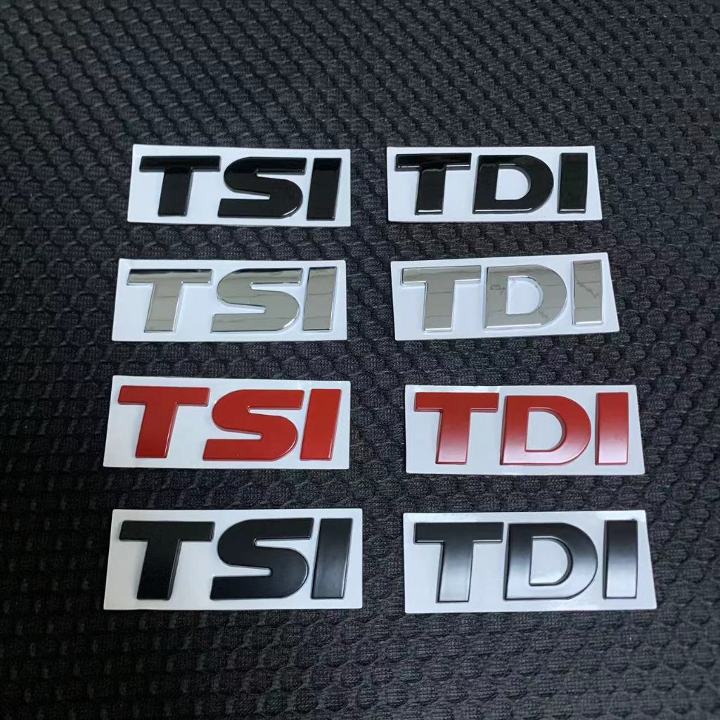 3D Metal Modification TDI TSI Logo Car Sticker for Volkswagen VW Passat ...