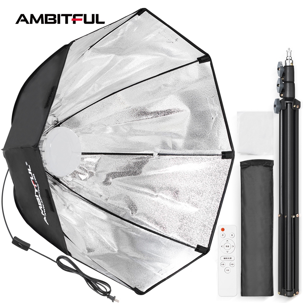 Ambitful AL-50 Studio Light Softbox Kit For Photography 3000-6500K ...