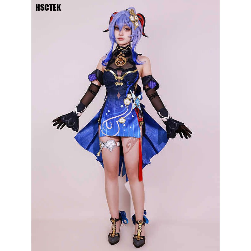 Hsctek Game Genshin Impact Ganyu Cosplay Costume Full Set Halloween ...