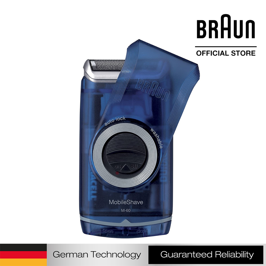 Braun Electric Shaver Razor M60 AA Battery powered for Men Portable ...
