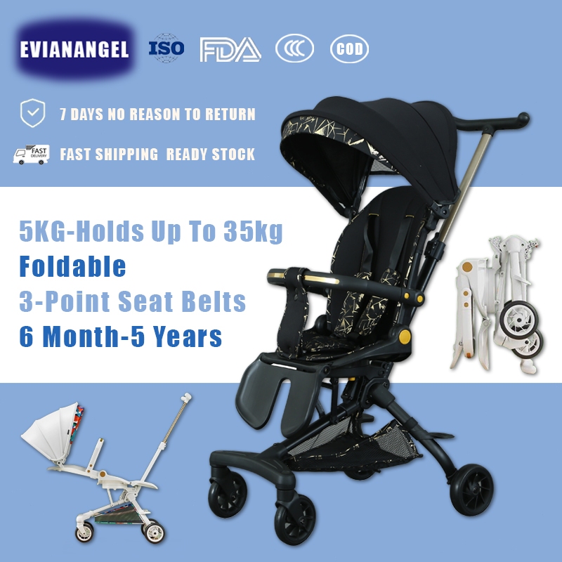 EvianAngel Stroller For Baby Lightweight Foldable Stroller For Toddler Portable 2 Way Stroller ...