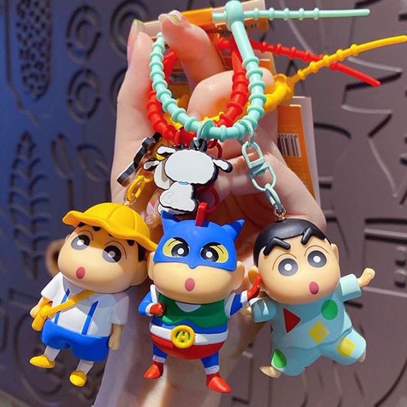 Genuine Cross-Dressing Crayon Shin-Chan Keychain Cartoon Cute Pendant ...