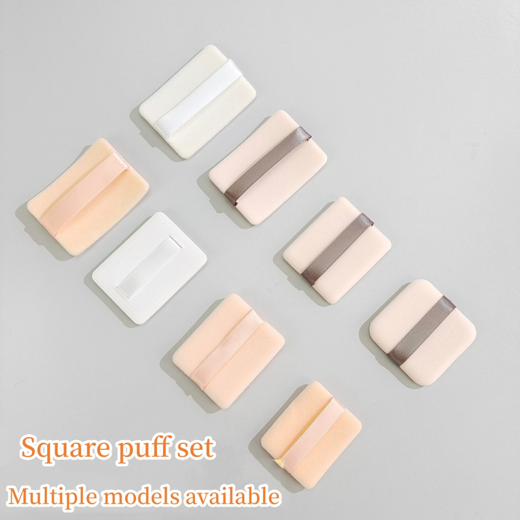 Square Puff Collection Magnifyable White Cake/k1K0/muf Thin Flocking ...