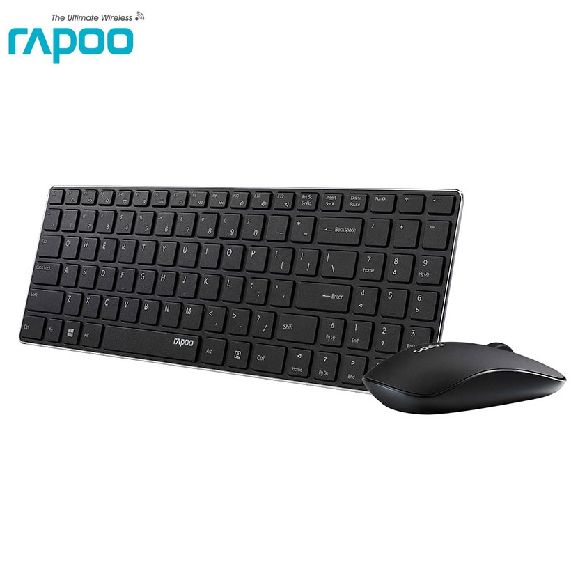 Rapoo 9300G/P Multi-Mode Wireless Keyboard Mouse Combo,Easy-Switch Bluetooth & 2.4G,Connects to ...