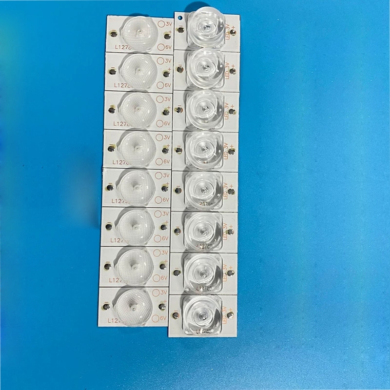 100pcs/set 3V 6V general LED aluminum plate concave and convex lamp ...