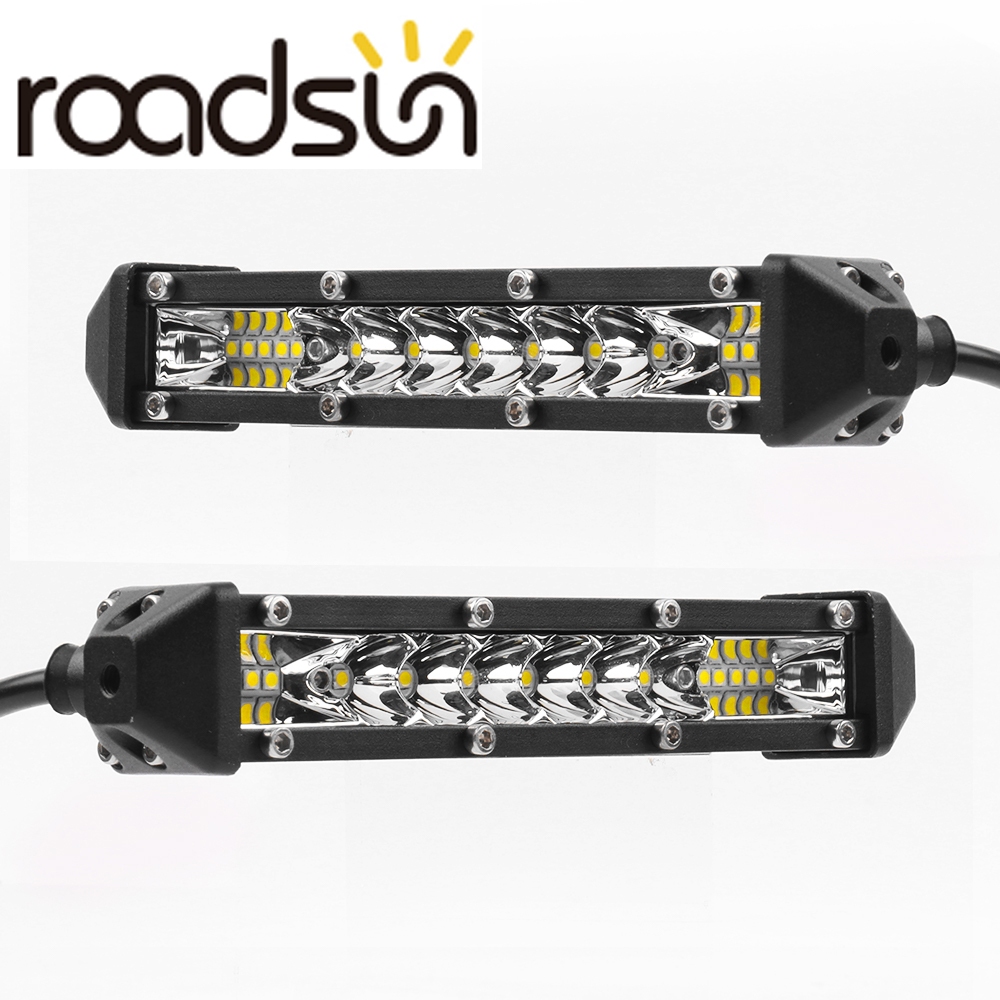 Roadsun 1PCS 16 LED Car Work Light Bar Fog Lamp Driving Lamp 120W White ...