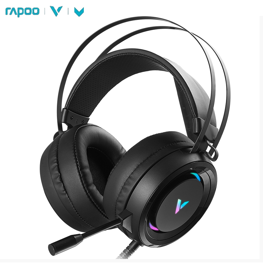 Rapoo VH500 Gaming Headset Virtual 7.1 Surround Sound Headphone RGB LED ...
