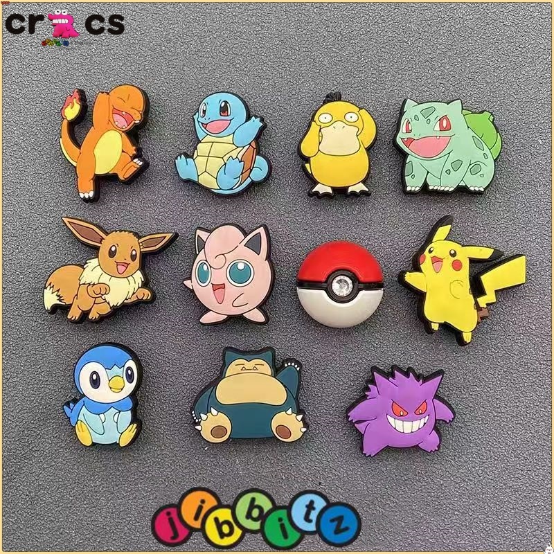 Cross Jibbilz Pokémon series Cross charm/Pikachu/Elf ball/shoe charm ...