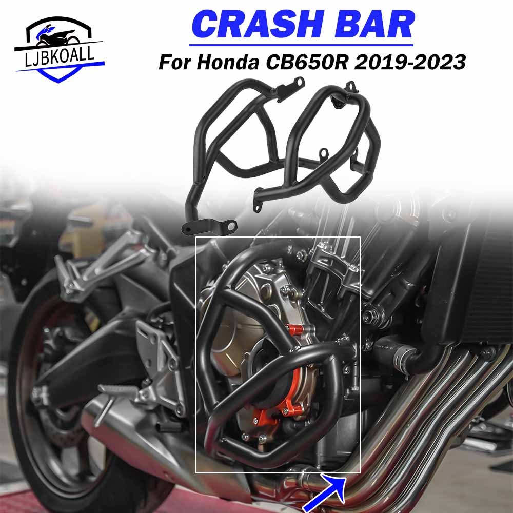 LJBKOALL Motorcycle Engine Highway Crash Bar Guard Protector for Honda ...