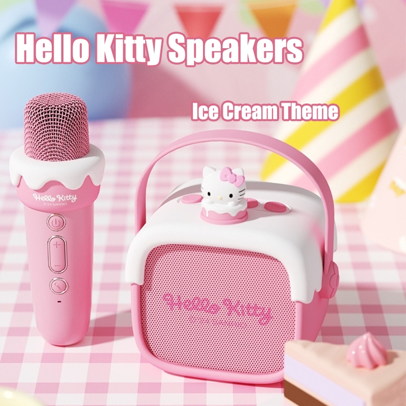 Kawaii Sanrio Anime hello kitty Microphone Audio Integrated Bluetooth ...